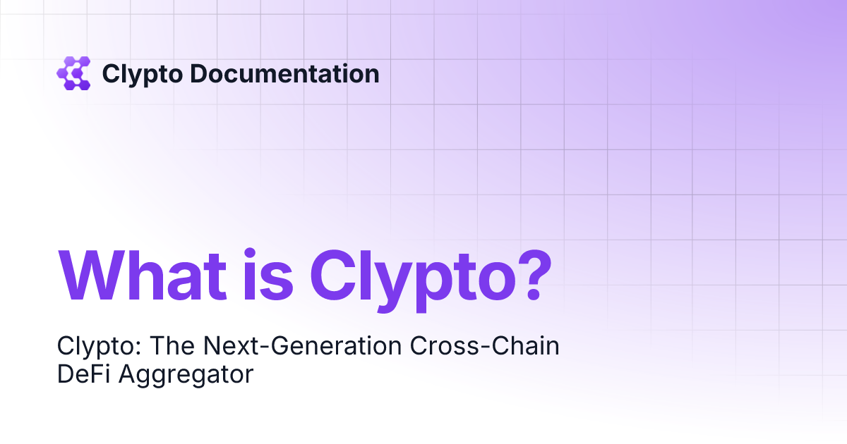 What is Clypto? | Clypto Documentation